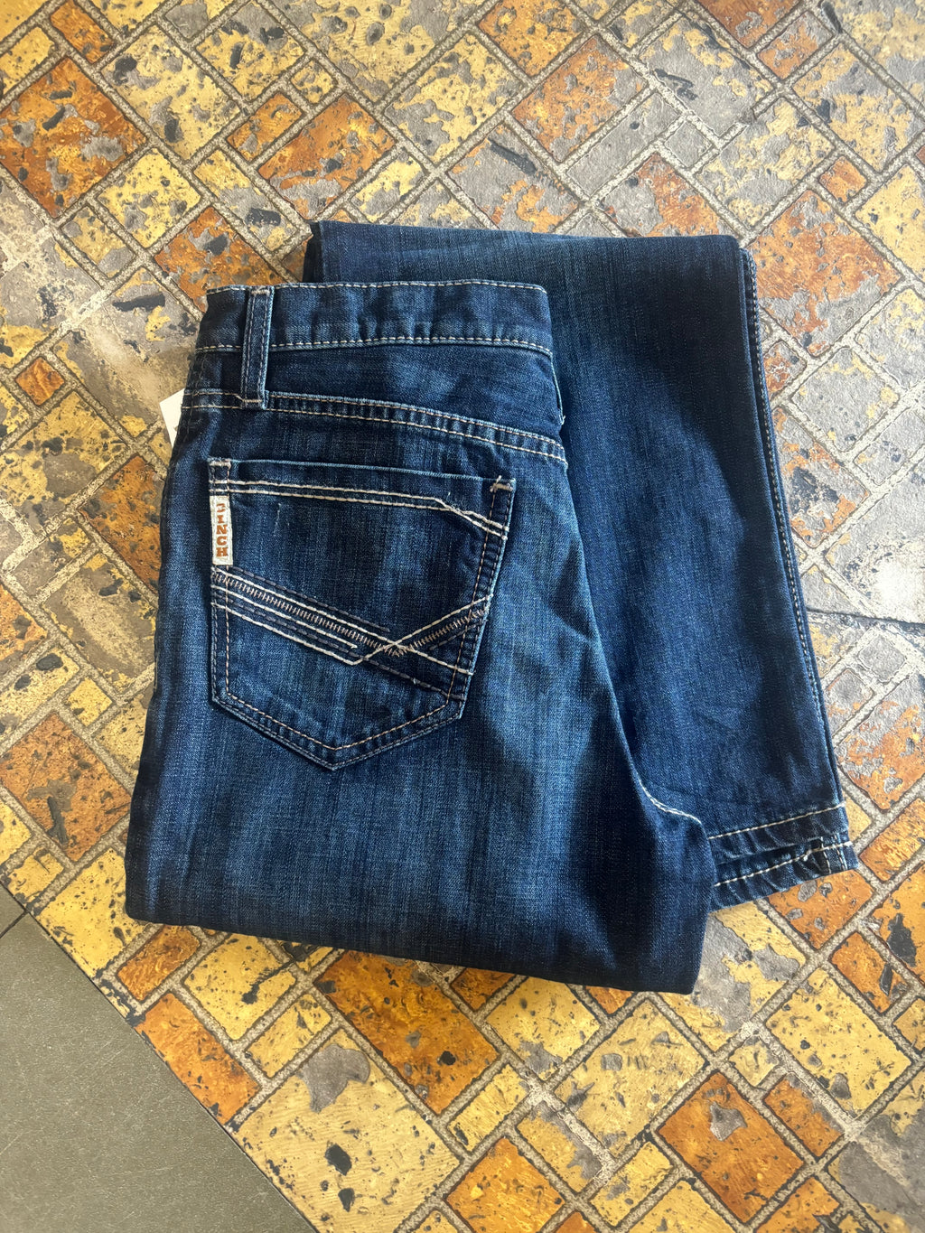 MB65436001 Cinch Mens Ian Label Stretch 34" Leg Jeans – LittleBit Country