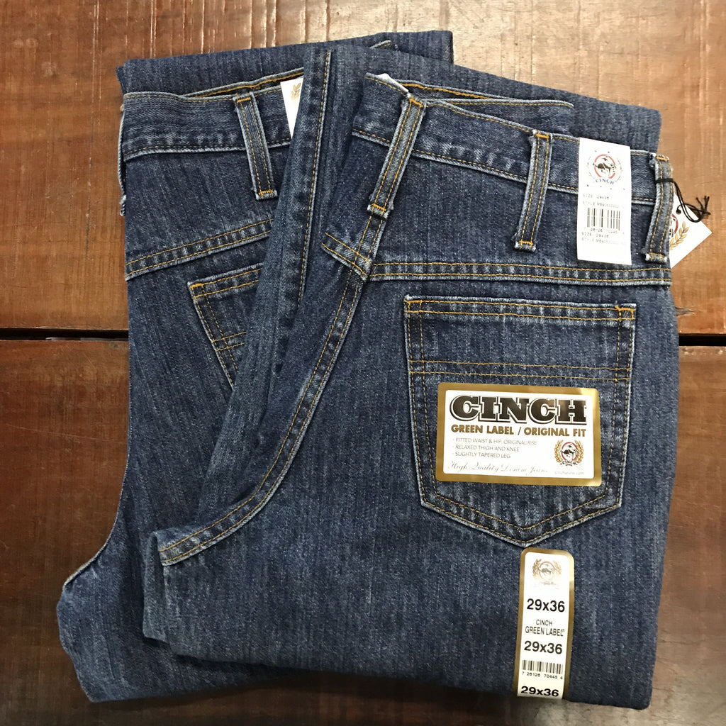 MB90530002 - 36" Leg - Cinch Men's Green Label Jean – LittleBit Country